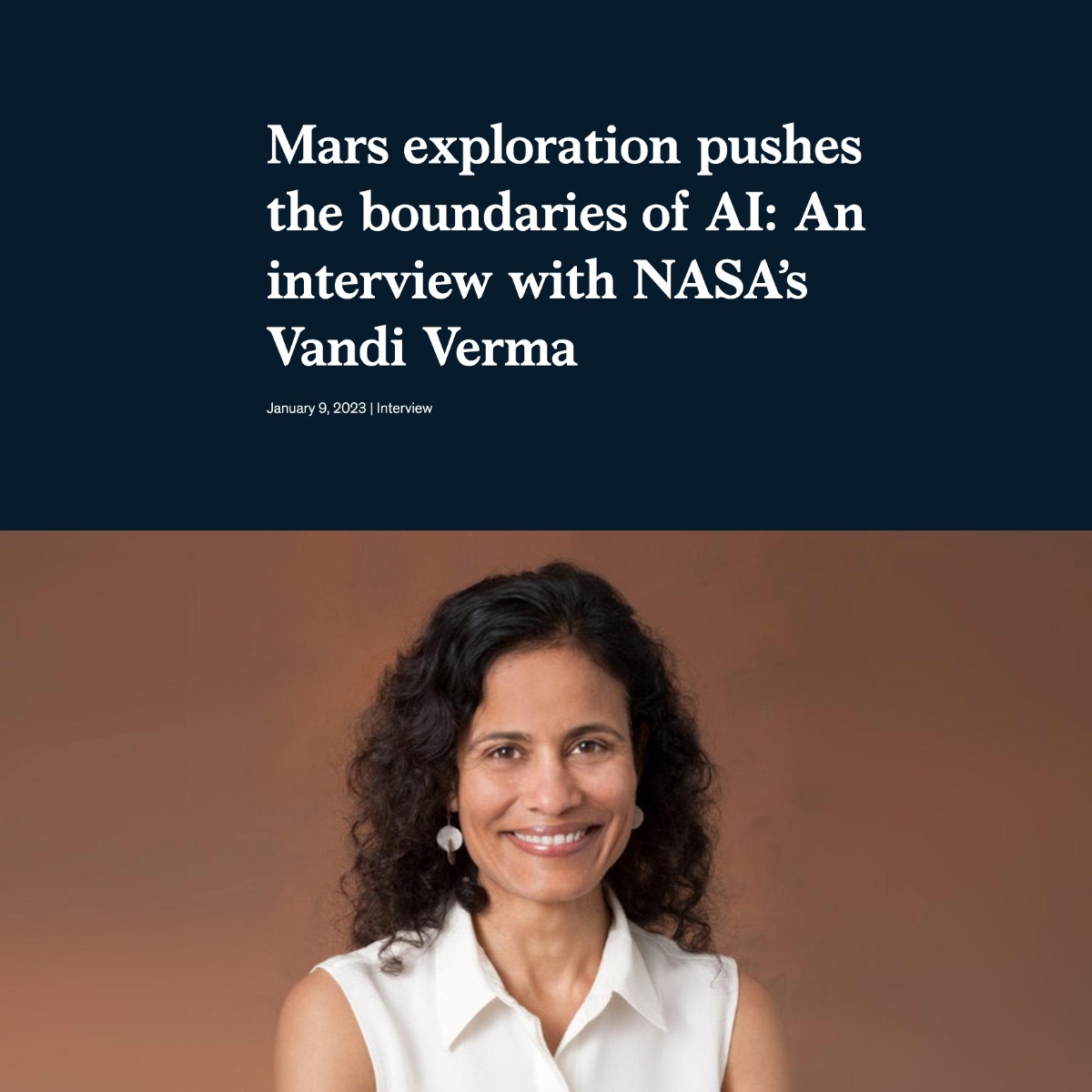 McKinsey & Company: Mars Exploration Pushes The Boundaries Of AI: An ...